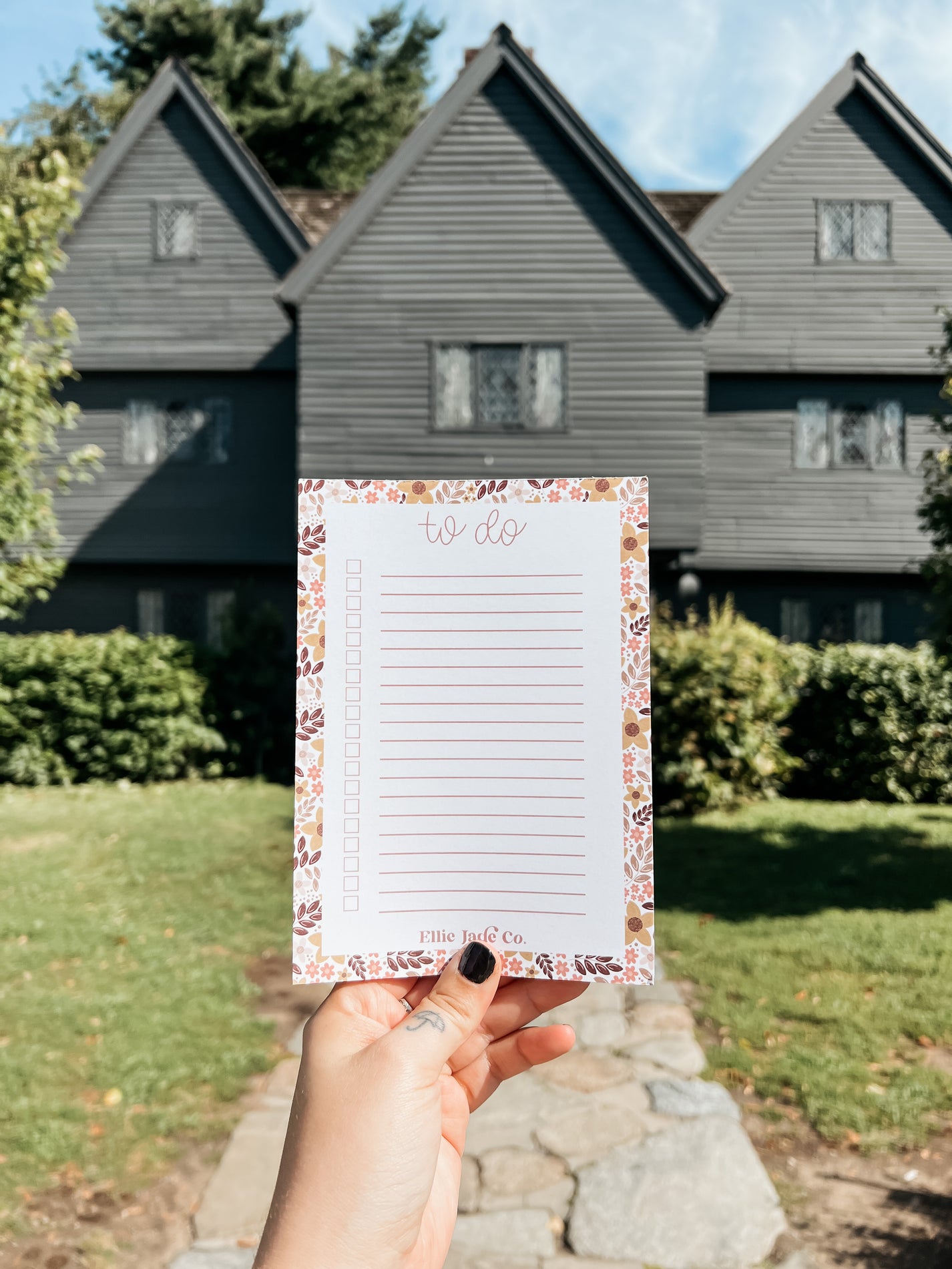 Fall Floral To-Do Checklist Notepad – Ellie Jade Co